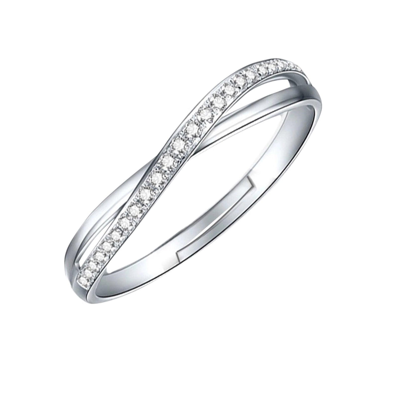 Silver Interwoven Ring - Adjustable Size – ZaveriX Silver